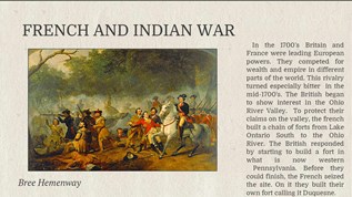 Rivalry between the French and Britain at emaze Presentation