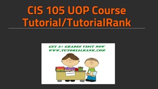 CIS 105 UOP Course TutorialRank at emaze Presentation