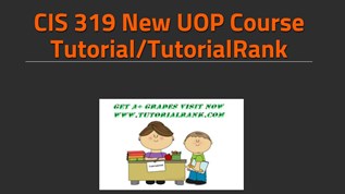 CIS 319 New UOP TutorialRank at emaze Presentation