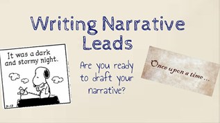 Writing Narrative Leads at emaze Presentation