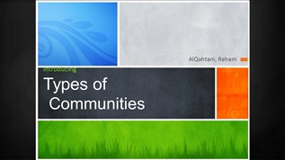 Types of Communities at emaze Presentation