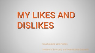 my likes and dislikes at emaze Presentation