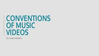 Conventions of music videos at emaze Presentation