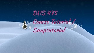 BUS 475 Course Tutorial Snaptutorial at emaze Presentation