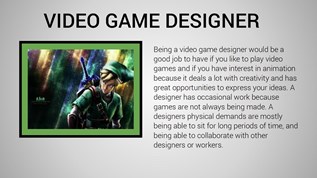 Being a video game designer at emaze Presentation