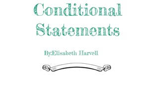 Conditional Statements at emaze Presentation