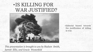 Justification of War at emaze Presentation