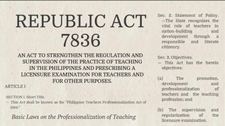 REPUBLIC ACT 7836 at emaze Presentation