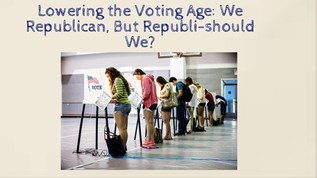 Lower the Voting age at emaze Presentation