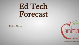 Ed Tech Forecast on emaze