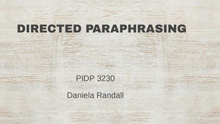 Directed Paraphrasing at emaze Presentation