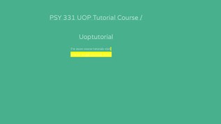 PSY 331 UOP Tutorial Course Uoptutorial at emaze Presentation
