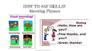 HOW TO SAY HELLO at emaze Presentation