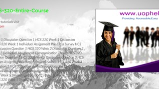 HCS 320 UOP Course Tutorial uophelp at emaze Presentation
