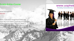 HCS 325 UOP Course Tutorial uophelp at emaze Presentation