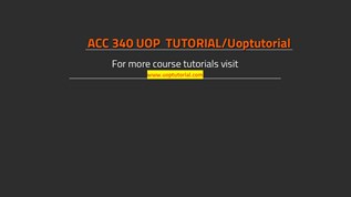 ACC 340 UOP TUTORIALUoptutorial at emaze Presentation
