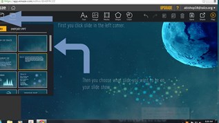 instructions at emaze Presentation