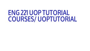 ENG 221 Uop Tutorial Courses Uoptutorial at emaze Presentation