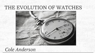 The Evolution of Watches at emaze Presentation