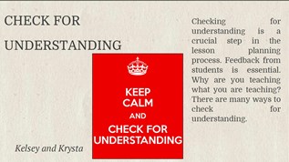 Check for Understanding at emaze Presentation