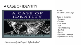 A Case Of Identity at emaze Presentation