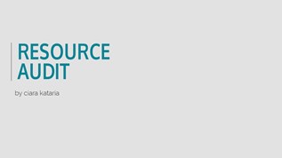 RESOURCE AUDIT at emaze Presentation