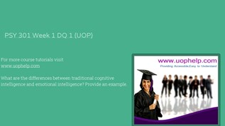 PSY 301 uop Courses uophelp at emaze Presentation
