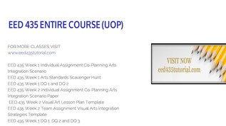 EED 435 tutorial eed435tutorialdotcom at emaze Presentation