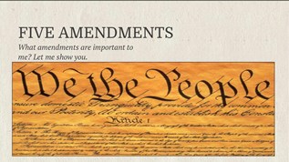 FIVE AMENDMENTS at emaze Presentation