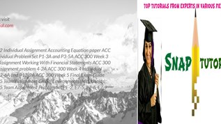 ACC 300 courses snaptutorial at emaze Presentation