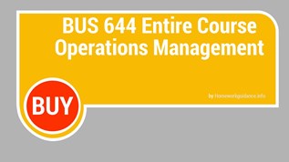 BUS 644 Entire Course Operations Management at emaze Presentation