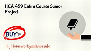 HCA 459 Entire Course Senior Project at emaze Presentation