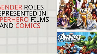Gender representation in superhero comics at emaze Presentation