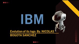 IBM Evolution of its logo at emaze Presentation