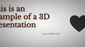 Example of 3D Presentation at emaze Presentation