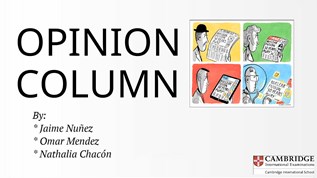 OPINION COLUMN at emaze Presentation