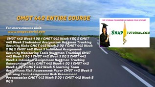 CMGT 442 Apprentice tutorssnaptutorial at emaze Presentation