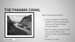 The Panama Canal at emaze Presentation