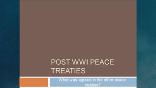 WWI Peace Treaties at emaze Presentation