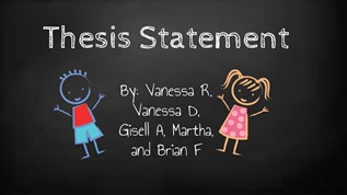 Thesis Statement at emaze Presentation