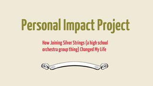 Personal Impact Project at emaze Presentation