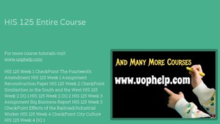 HIS 125 Academic Coachuophelp at emaze Presentation