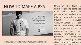 how to make a PSA at emaze Presentation