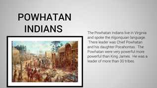 Powhatan Indians at emaze Presentation