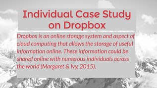 Individual case study on dropbox at emaze Presentation