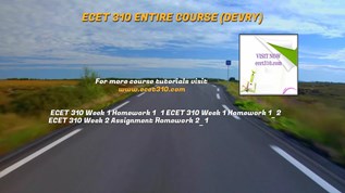 ECET 310 DEVRY professional tutor ecet310dotcom at emaze Presentation