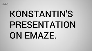 PRESENTATION APP. at emaze Presentation
