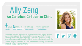 Ally's resume at emaze Presentation