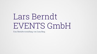 Lars Berndt EVENTS at emaze Presentation