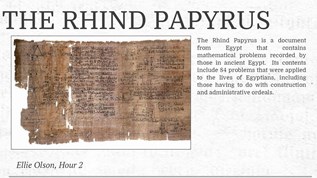 The Rhind Papyrus at emaze Presentation
